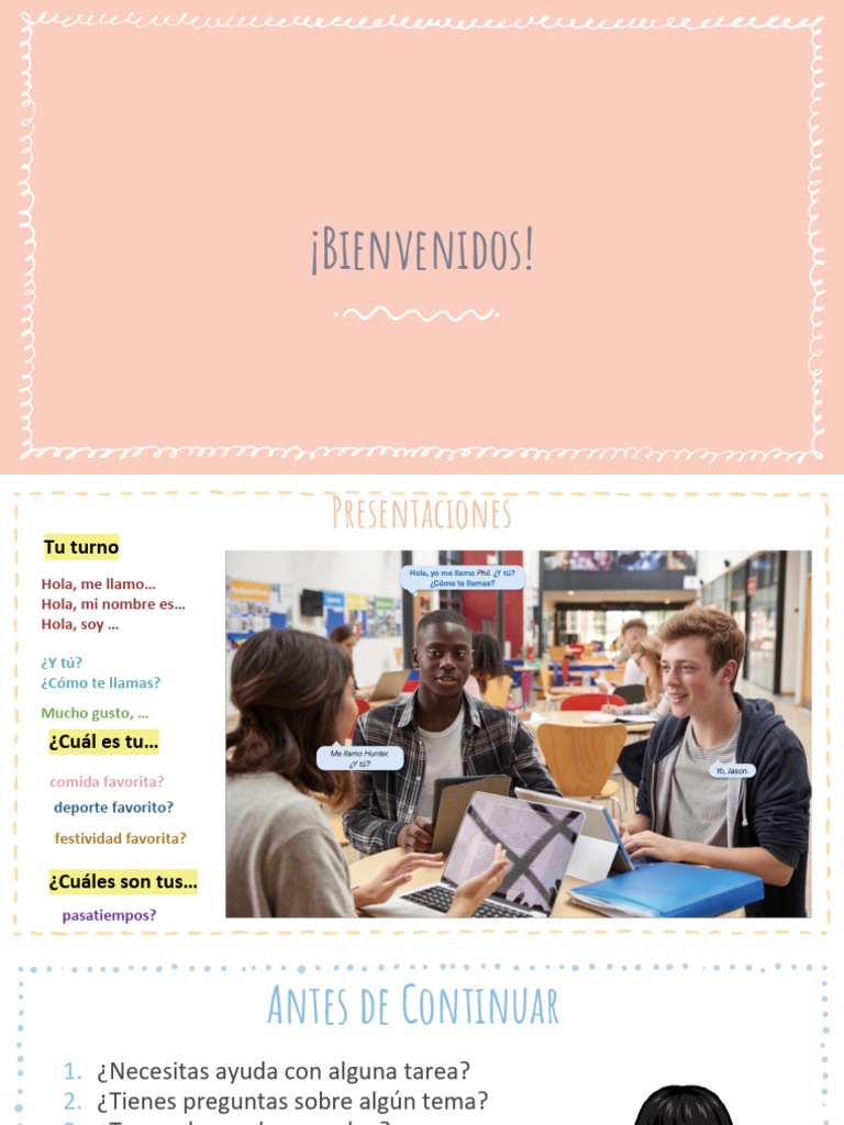 Spanish Class - Day 1 PDF 2 | PDF