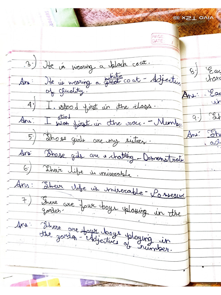 Adjectives and Pronouns Class 7 | PDF