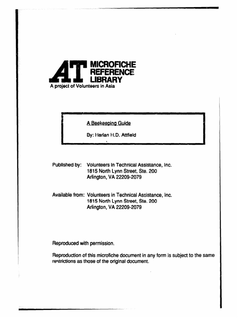 Microfiche Referenc Library | PDF | Beehive | Honey Bee