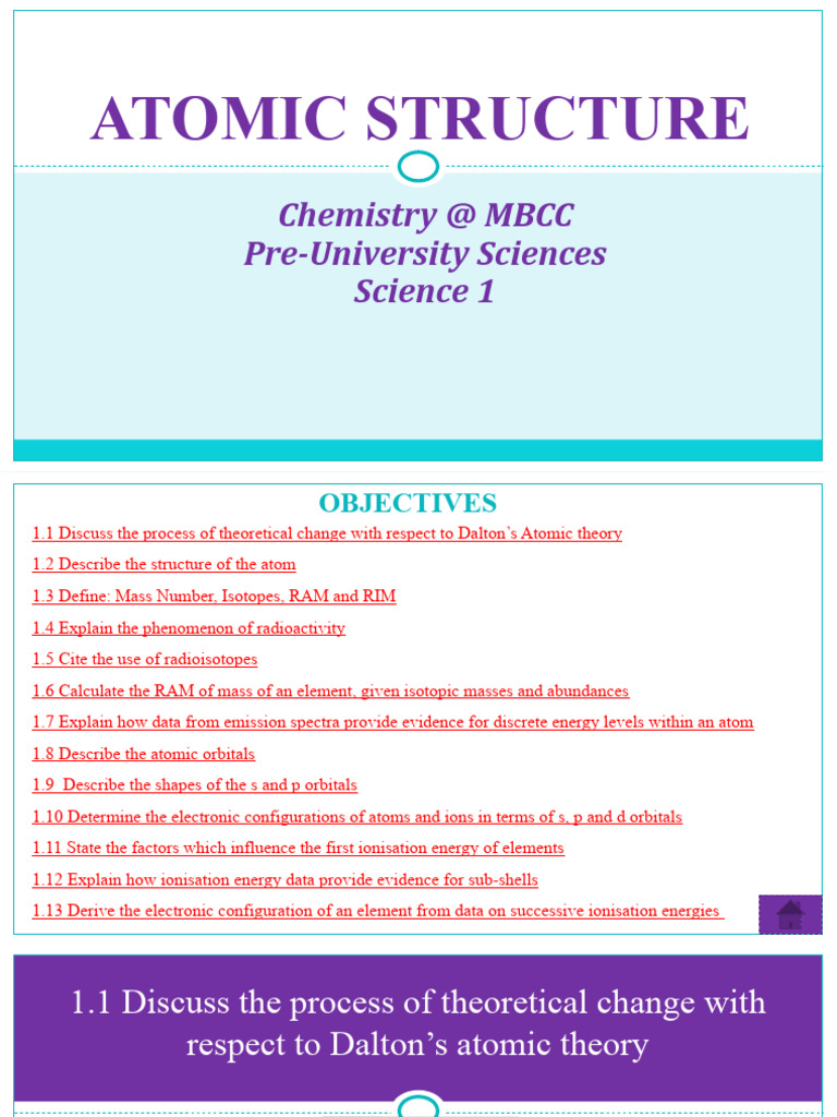 Atomic Structure | Download Free PDF | Electromagnetic Radiation ...