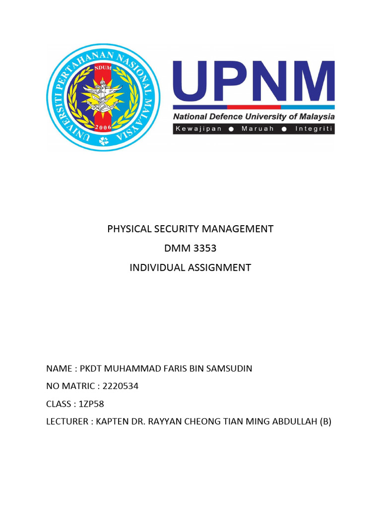 Physical Ind Assignment Faris | PDF