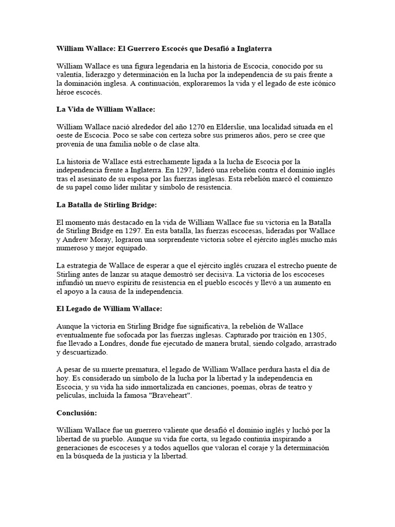 William Wallace | PDF