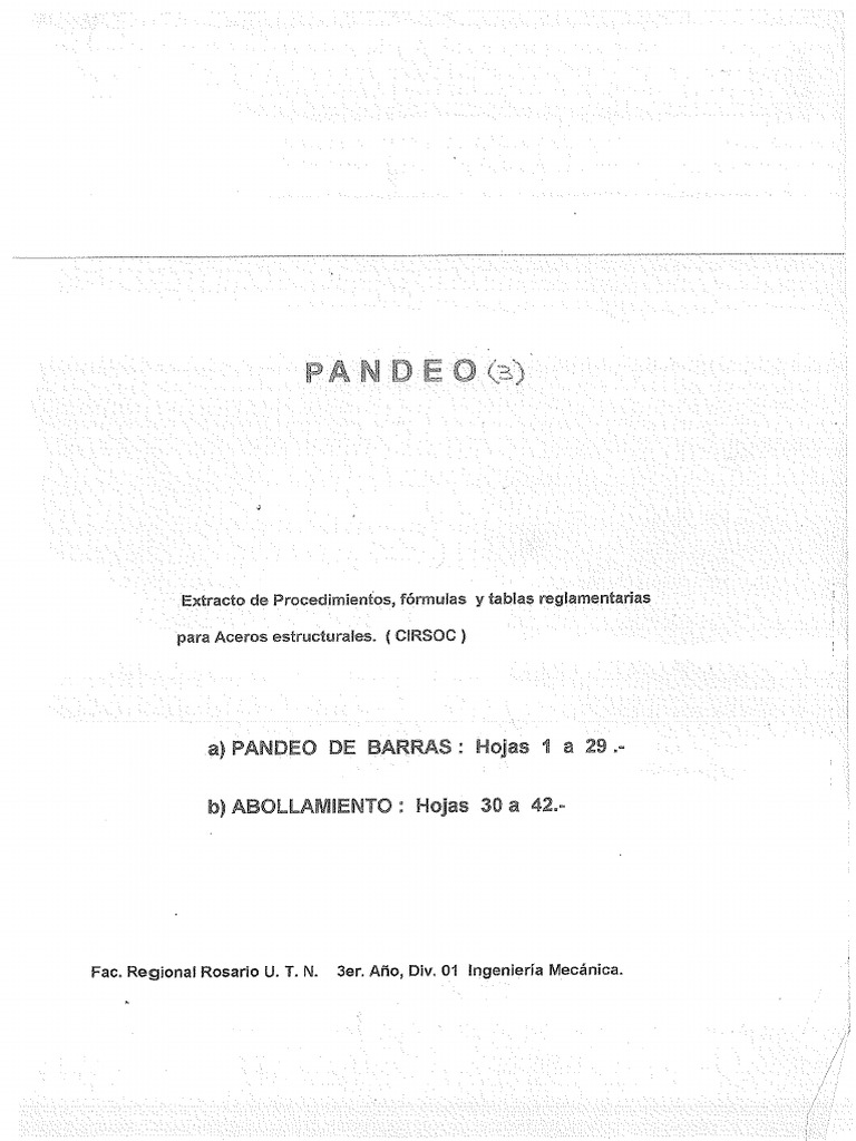 Norma Cirsoc - Pandeo | PDF