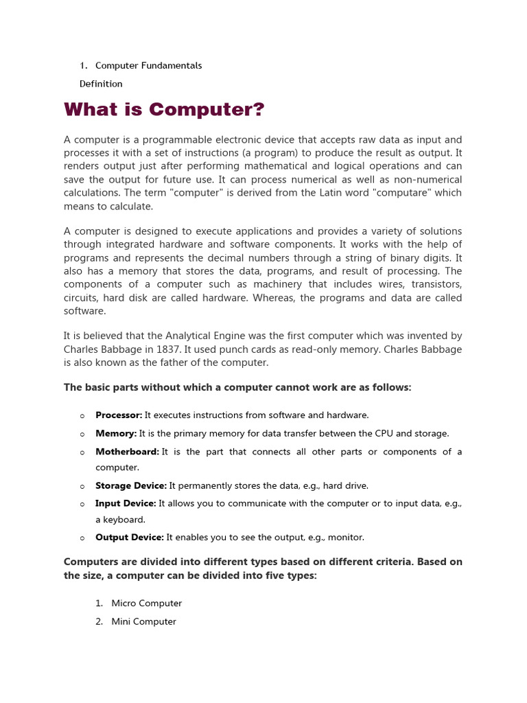 Computer Operator | Download Free PDF | Image Scanner | Computer Keyboard