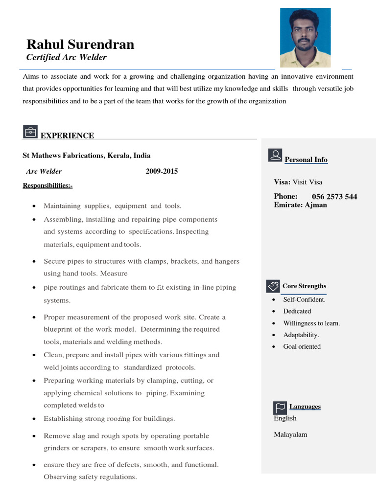 Rahul Surendran Arc Welder | PDF | Welding | Construction