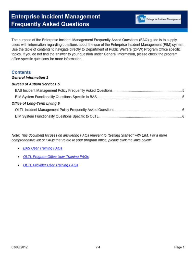 HCSIS EIM FAQs | PDF | Faq | Password