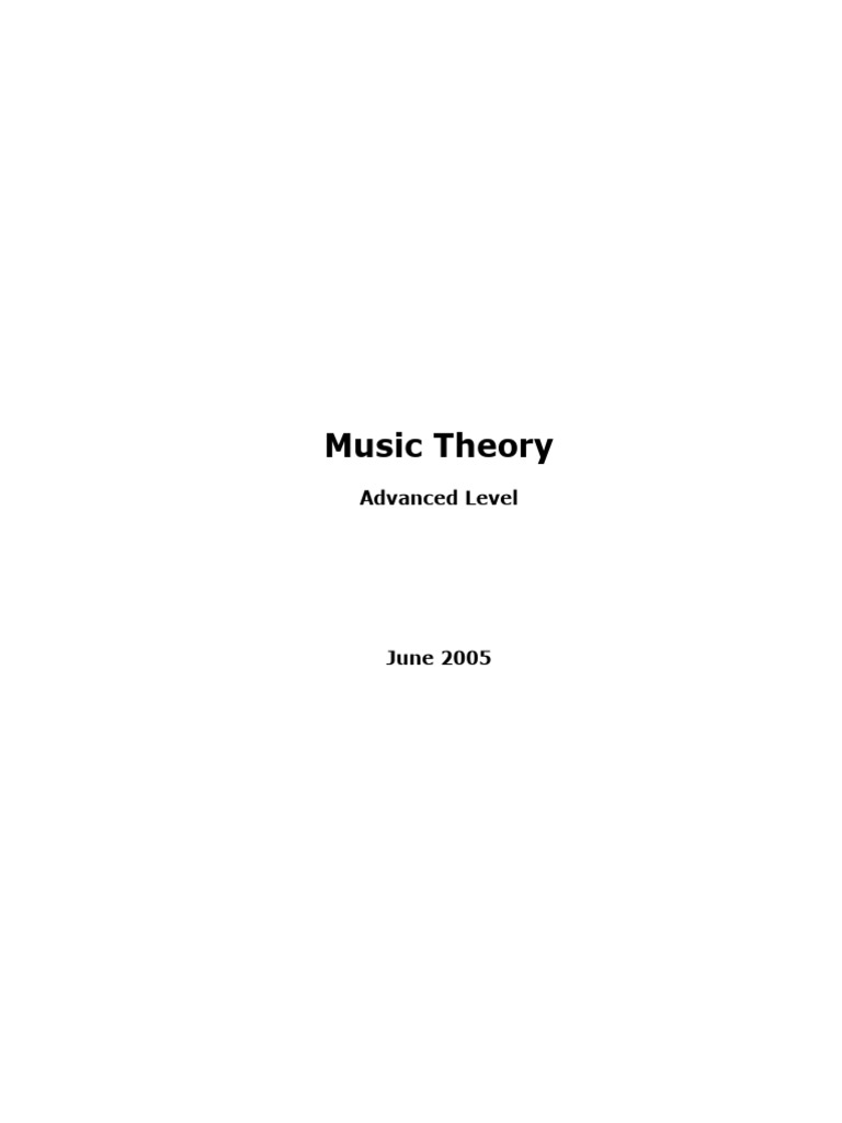 Music_Theory_Advanced_Level (1) | PDF