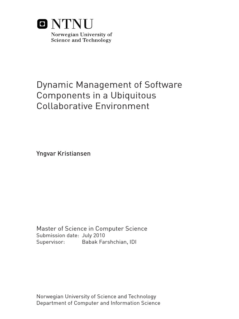 Dynamic Management of Software (Unicollab) | PDF | Application Software | Graphical User Interfaces