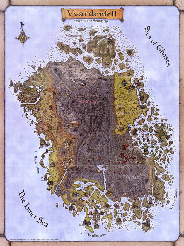 Elder Scrolls III Morrowind Map | PDF