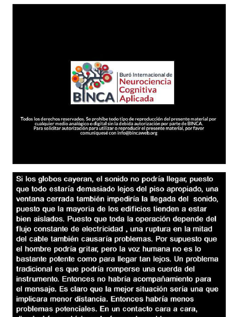 Introduccion A La Neurociencia Cognitiva - BINCA - NCAE | PDF