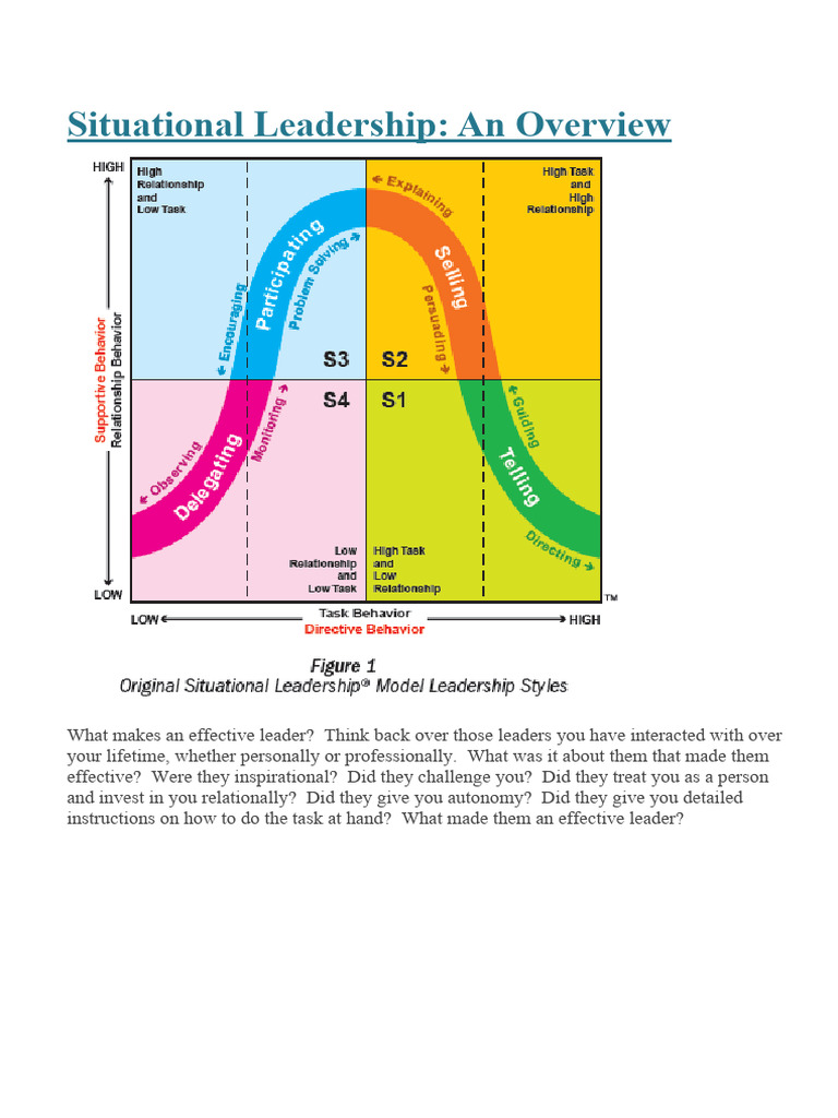 Situational Leadership | PDF | Leadership | Cartesian Coordinate System