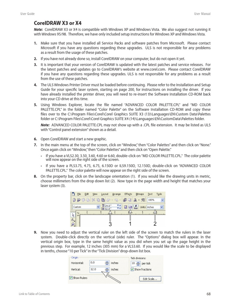 CorelDRAW X3/X4 Setup Instructions | PDF | Microsoft Windows | System ...