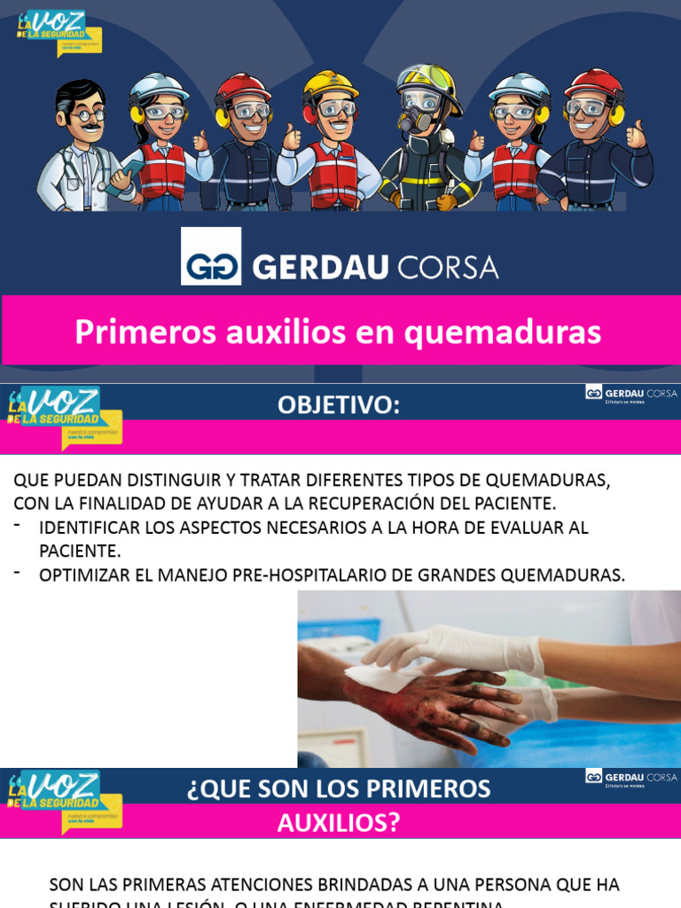 Primeros auxilios en quemaduras | Descargar gratis PDF | Quemar | Seguridad y salud ocupacional