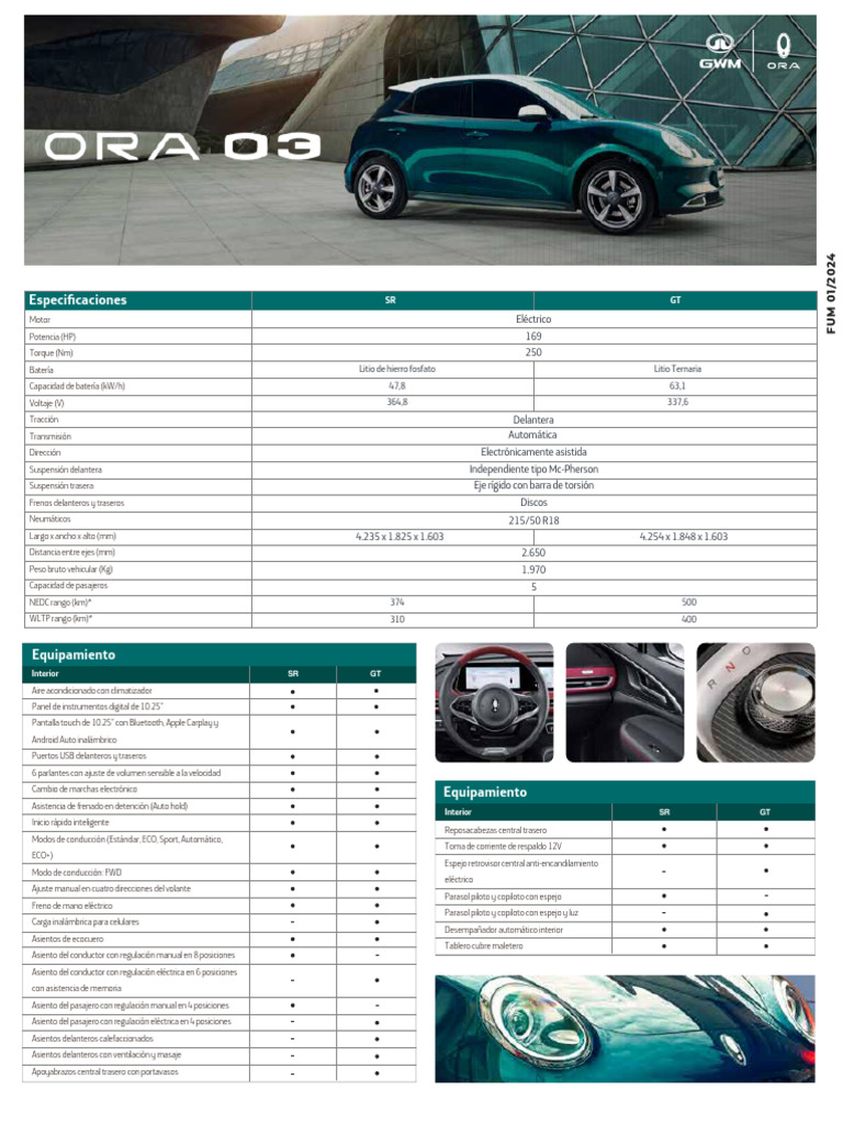 Ficha_GW_ORA3 | PDF | Tracción en las cuatro ruedas | Airbag