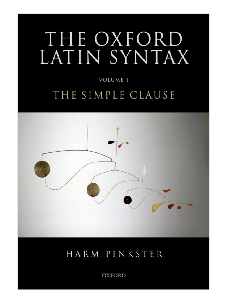 Oxford Latin Syntax 1 | PDF | Latin | Verb
