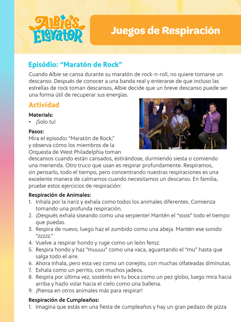 Ejercicios de Respiración para Niños | PDF | Relaciones personales ...
