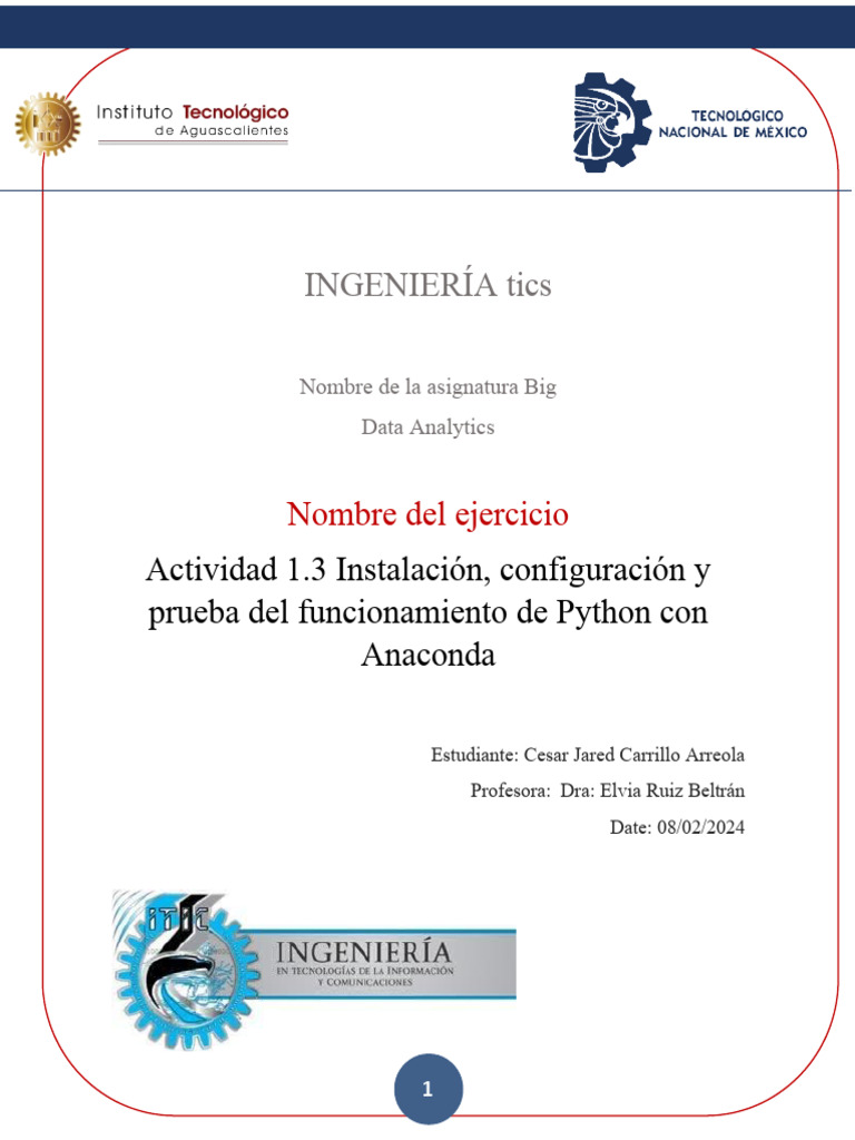 Actividad 1.3 Instalación, Configuración y Prueba Del Funcionamiento de ... Actividad 1.3 Instalación, Configuración y Prueba Del Funcionamiento de ...