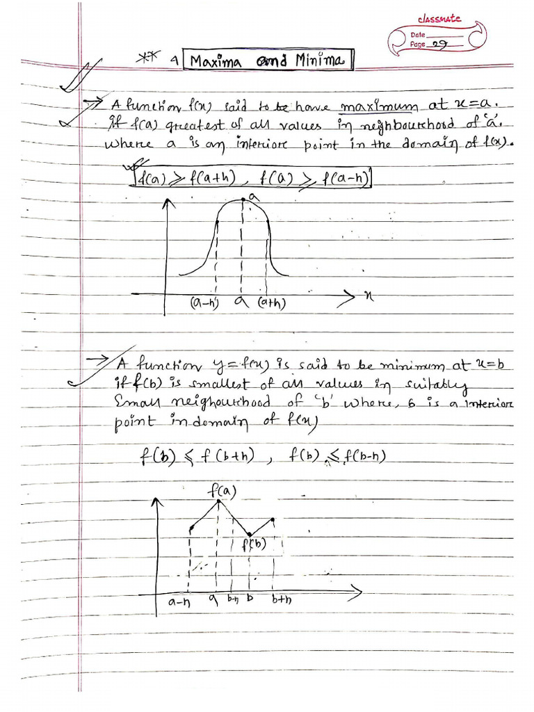 Maxima & Minima | PDF