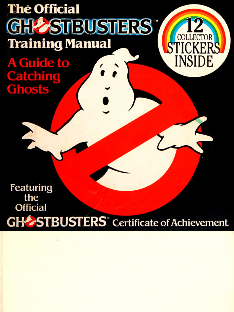 Ghostbusters Training Manual, A Guide To Catching Ghosts 1984 (Antioch ...