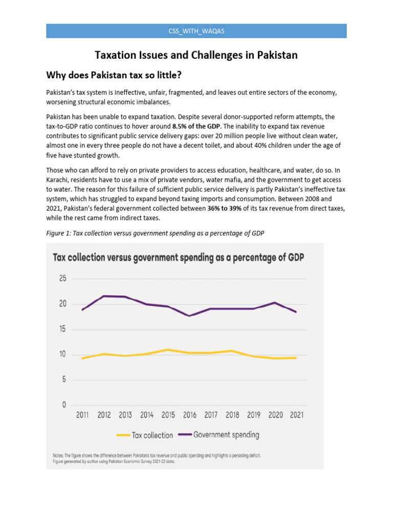 Taxation Problems in Pakistan | PDF | Taxes | Progressive Tax