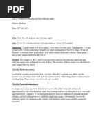 Practical 1 - Reducing and Non Reducing Sugars | PDF