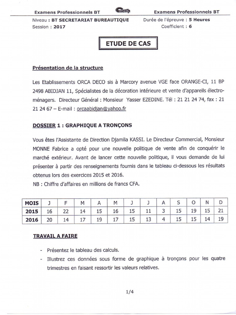 2017 BT SB Etude de Cas | PDF