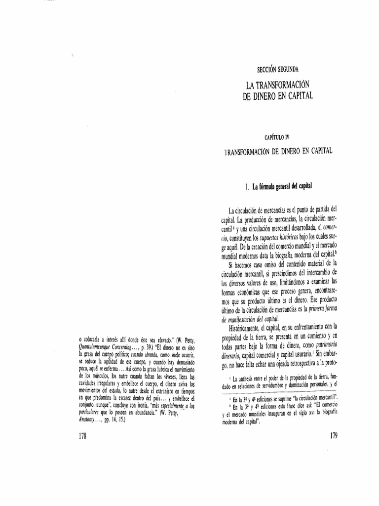 El-Capital-Vol-1-Libro-I-Karl-Marx. La conversión del dinero en capital ...