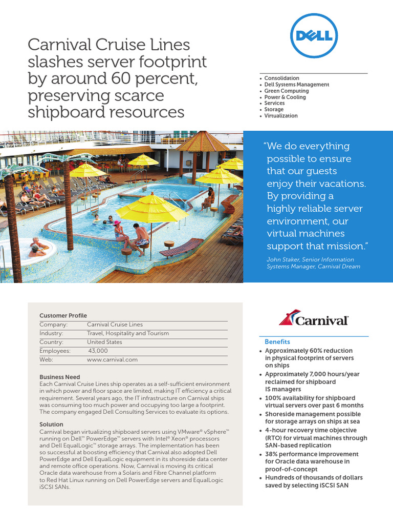 2010 Carnival Cruise 10008832 | PDF | Dell | Virtualization