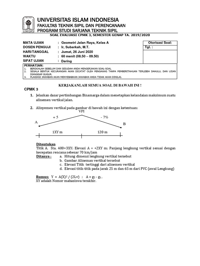 Soal CPMK-3 Geojal A | PDF