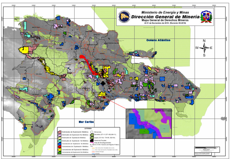 Mapa General Concesiones dominicana decreto... | PDF | Ciencias de la Tierra