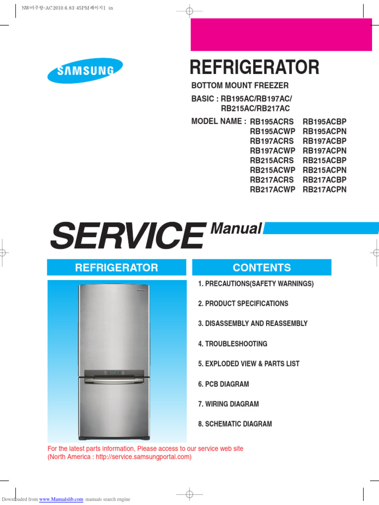 RB 195 Acrs | PDF | Refrigerator | Alternating Current
