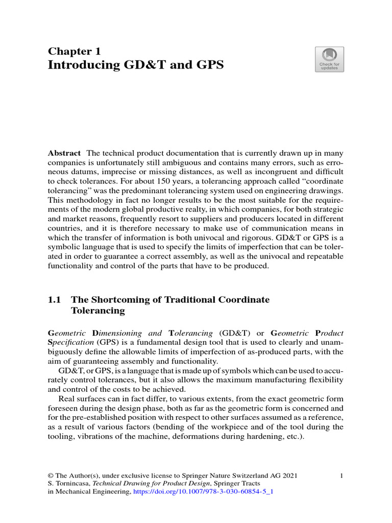 Introducing GD&T and GPS | Download Free PDF | Engineering Tolerance