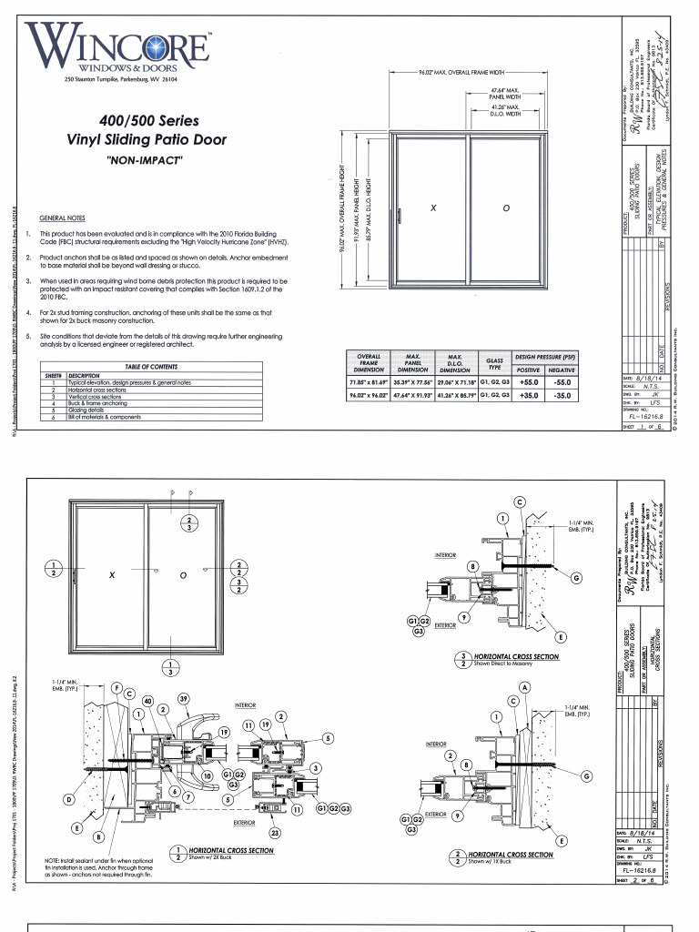 500 VinylSlidingGlassDoor XO OX | PDF