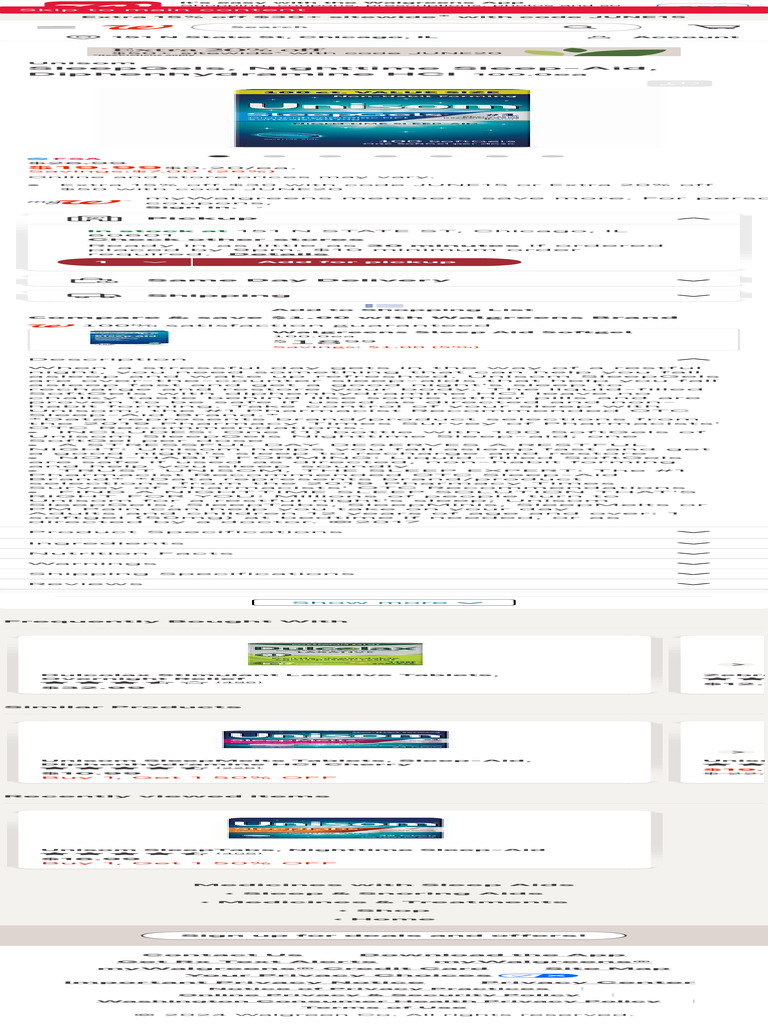 Unisom SleepGels, Nighttime Sleep-Aid, Diphenhydramine HCI Walgreens ...