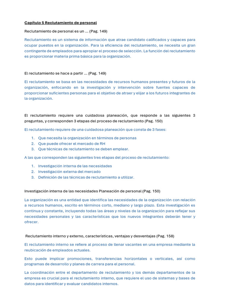 ARH Guia 2 2parcial 1cuat 2024 Repuestas 2 | PDF | Reclutamiento | Gestión de recursos humanos