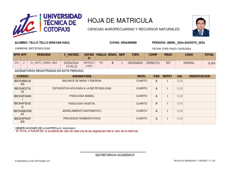 Report h Matric Ula | PDF