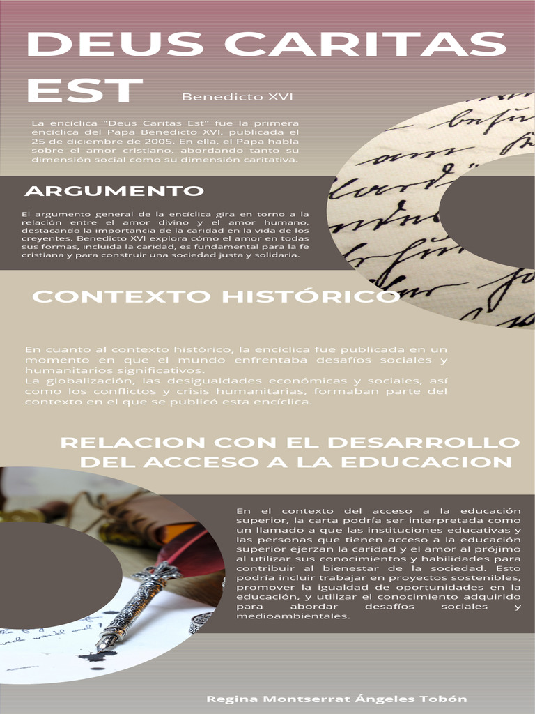 Infografía Deus Caritas Est | PDF