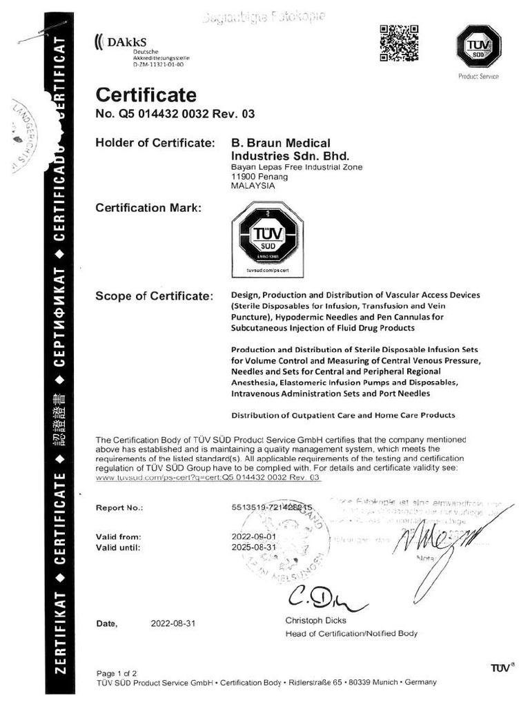 1 Calidad Iso 13485 B Braun | PDF