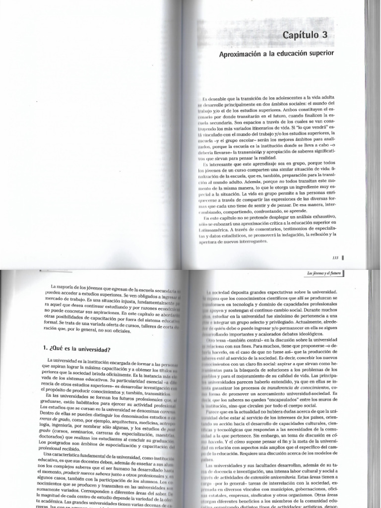 Los Jovenes y El Futuro - Sergio Rascovan Orientacion Vocacional | PDF