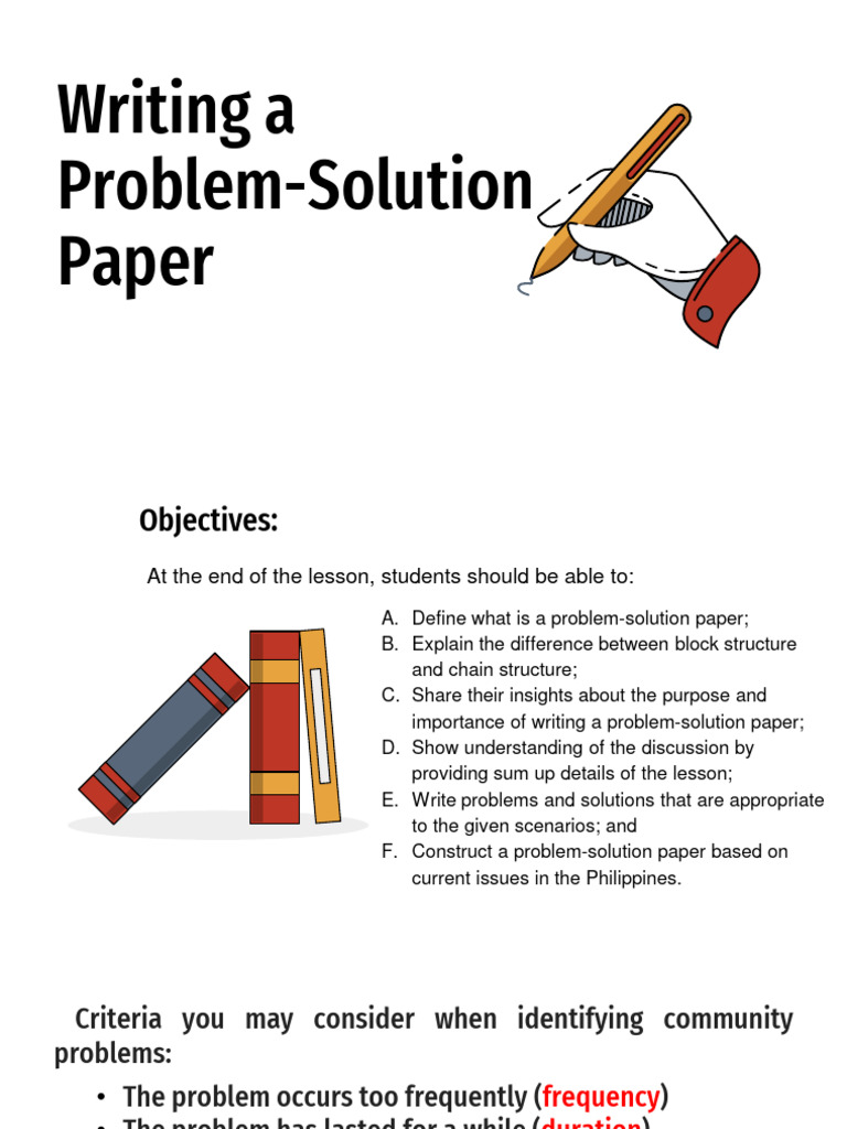 Guide to Writing a Problem-Solution Paper | PDF | Proofreading | Cognition