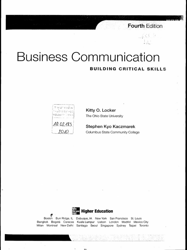 102 Business Communication Building Critical Skills 2009 (001 150) | Download Free PDF ...