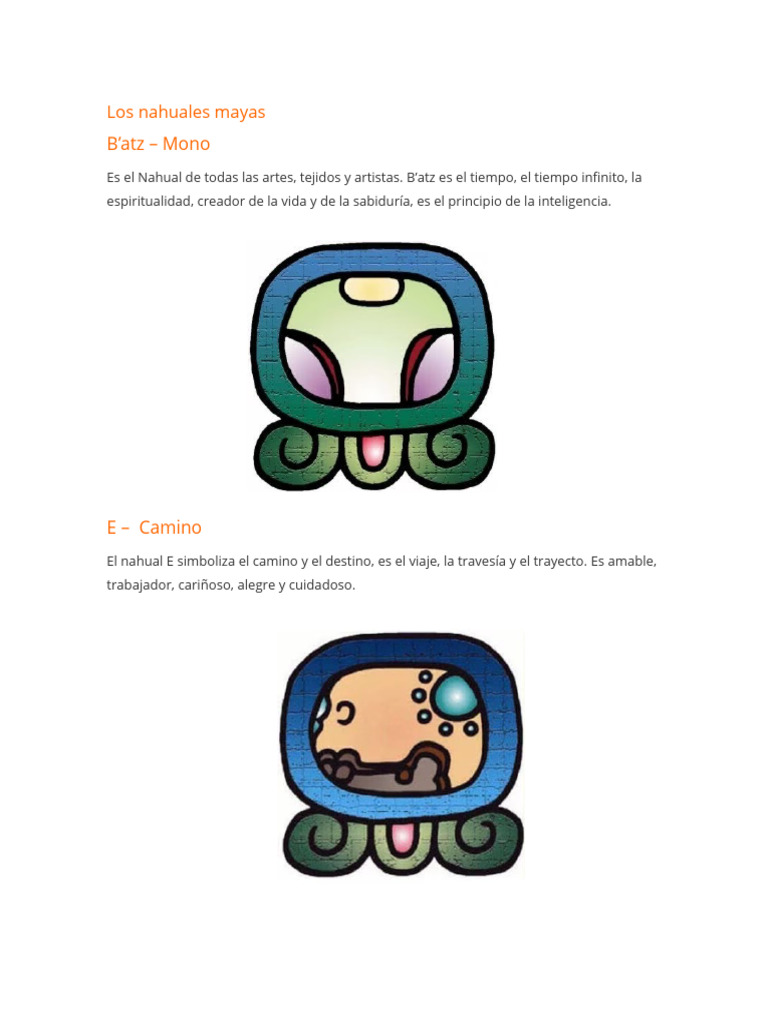 B'atz - Mono: Los Nahuales Mayas | PDF