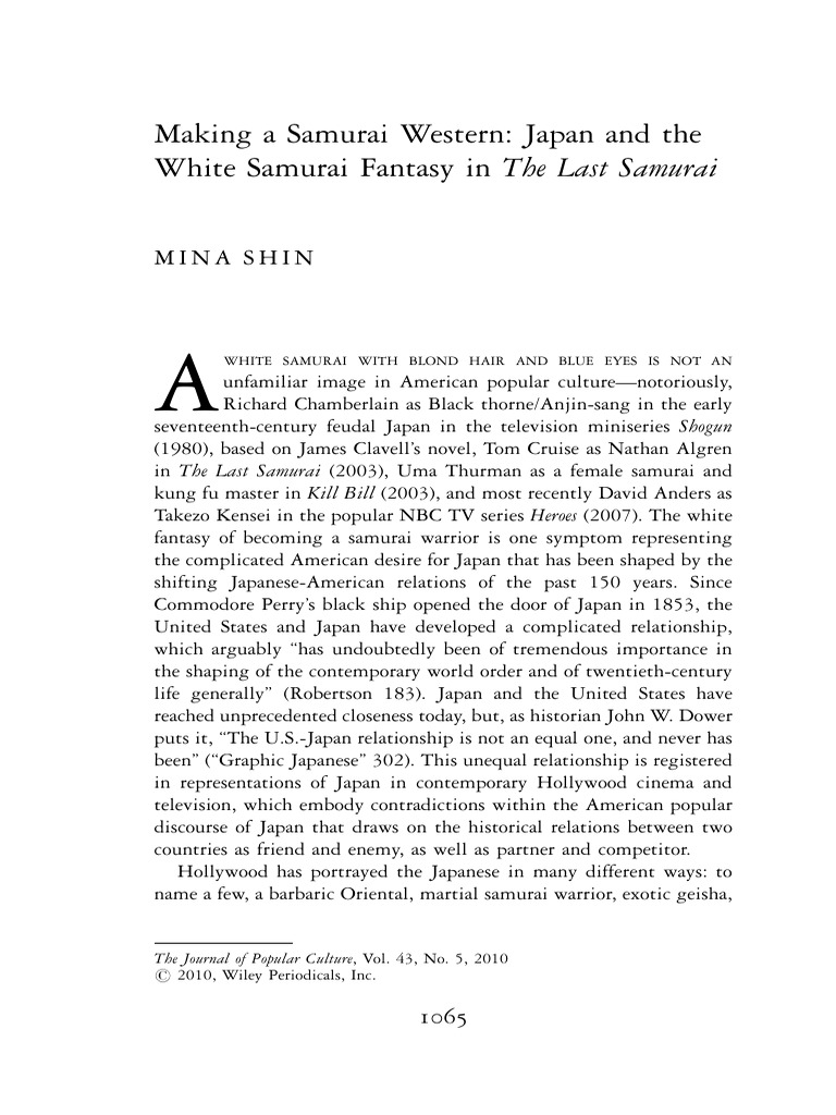 Making A Samurai Western Japan and The | PDF | Samurai | Bushido