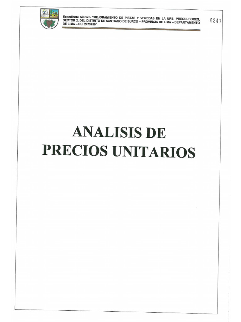 Analisis_de_precios_unitarios | PDF