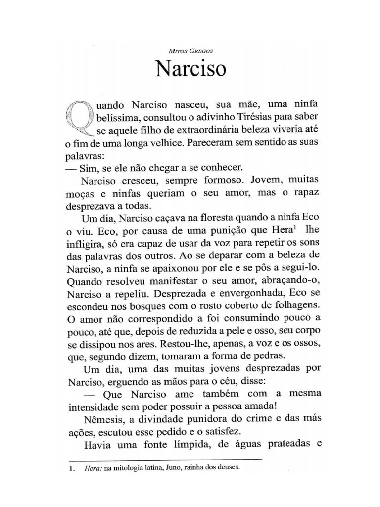 Mito de Narciso | PDF