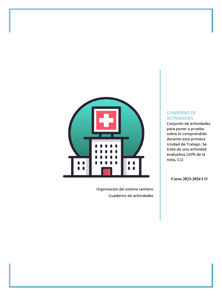 OPI - UT1. Cuaderno de actividades (Act.Ev) | PDF | Sistema de salud | Programas sociales