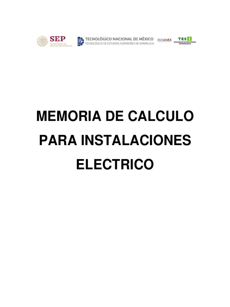 Memoria - Descriptiva (Instalación - Electrico) | PDF | Ingenieria Eléctrica | Corriente eléctrica