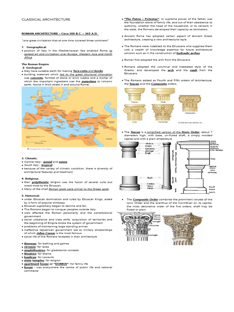 Roman Architecture | PDF | Ancient Rome | Roman Empire