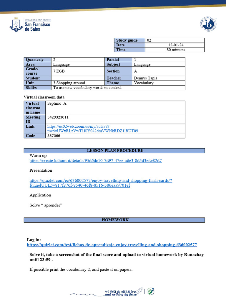 7th Grade Language Vocabulary Study Guide | PDF