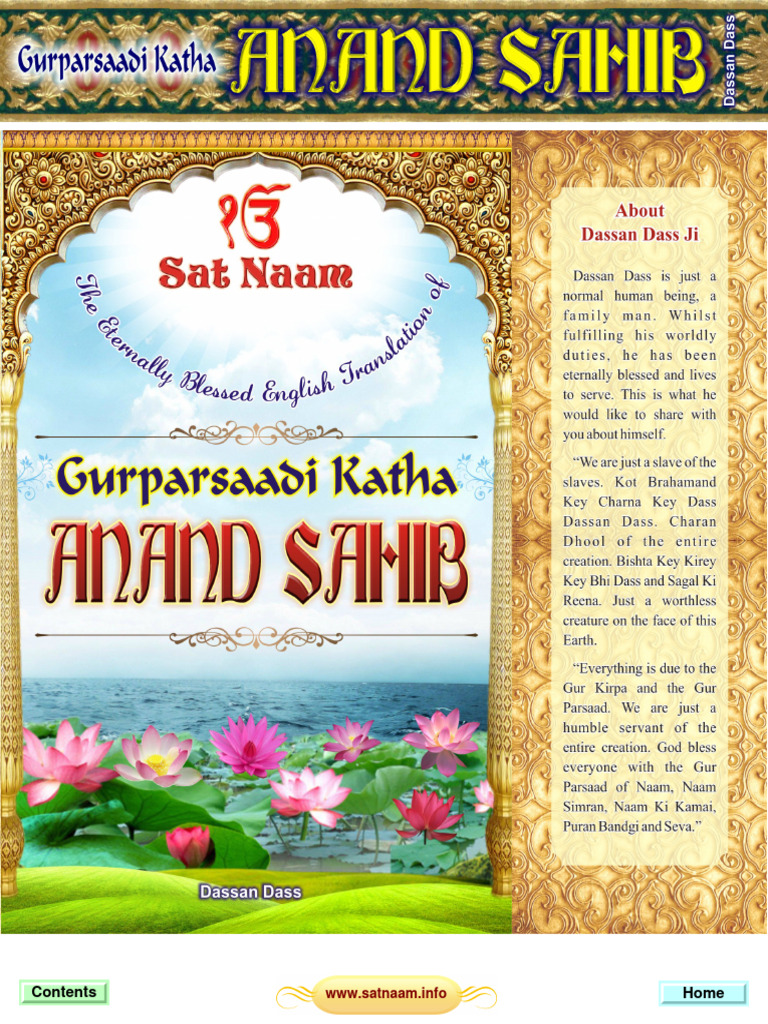 Gurparsaadi Katha Anand Sahib | PDF | Indian Religions | Religious Belief And Doctrine
